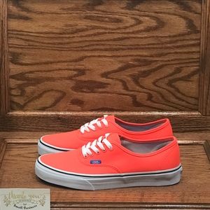 Vans | Shoes | Vans Authentic Neon Coral French Blue Shoes | Poshmark
